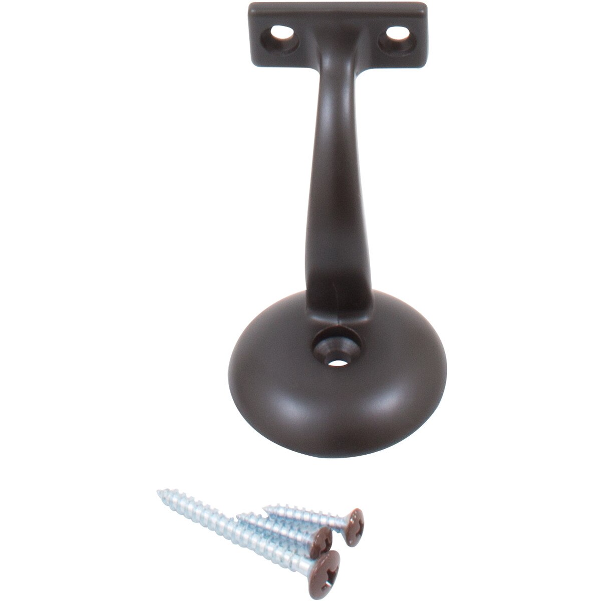 Heavy-Duty Round Handrail Bracket - Oil-Rubbed Bronze