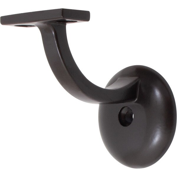Heavy-Duty Round Aluminum Handrail Bracket - Oil-Rubbed Bronze