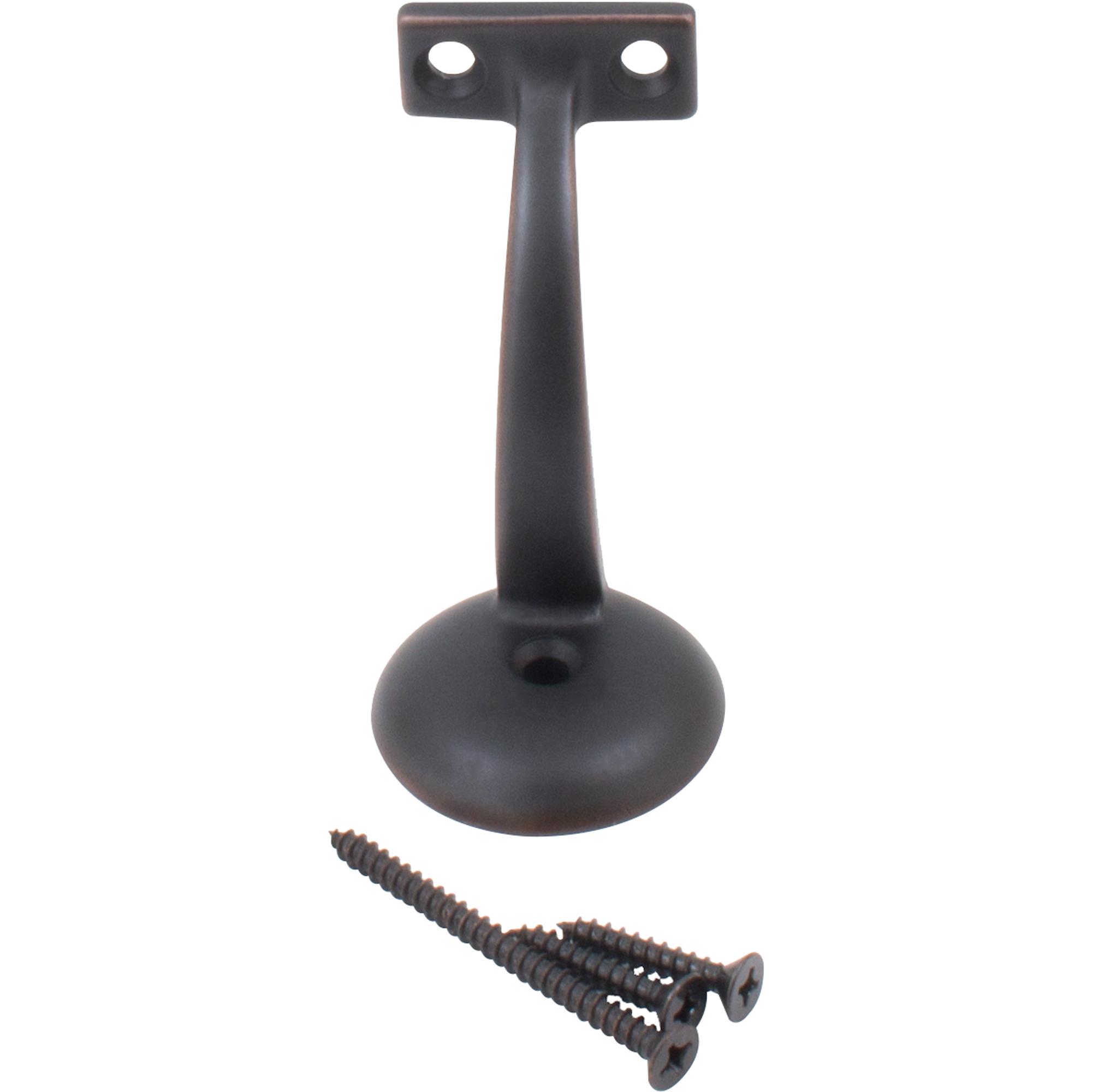 Heavy Duty Extended Neck Handrail Bracket 3 3/4" Vintage Bronze Single ...