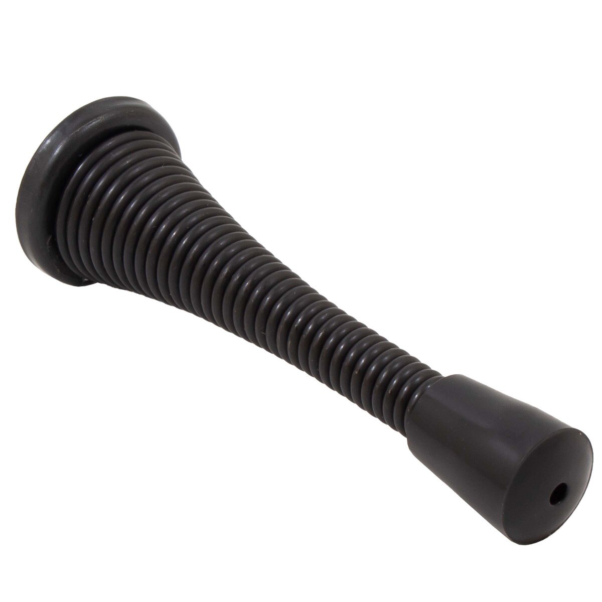 3" Heavy-Duty Spring Door Stop - Matte Black