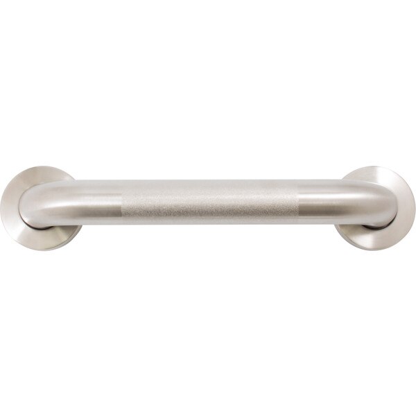 Peened 12" Grab Bar - Satin Stainless Steel