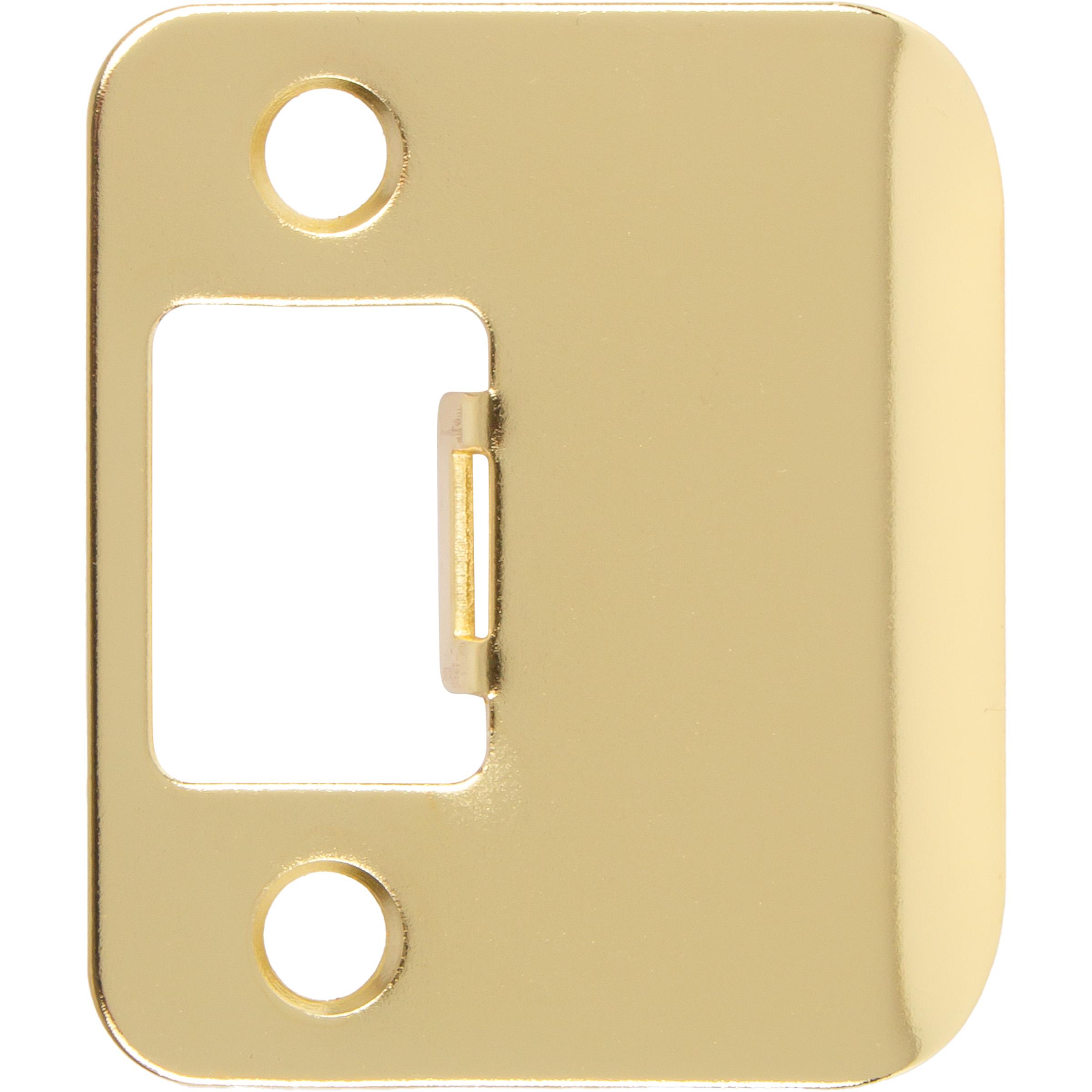 2-1/4" x 1-1/2" (2" OAL) RC Extended Lip Strike - Polished Brass