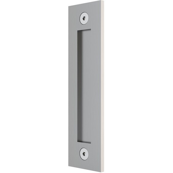 8-1/2" Flat Pull with Square Opening - Satin Stainless Steel