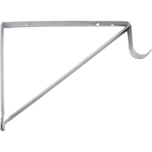 10-5/8" Heavy-Duty Shelf Bracket with 3" Drop - Platinum