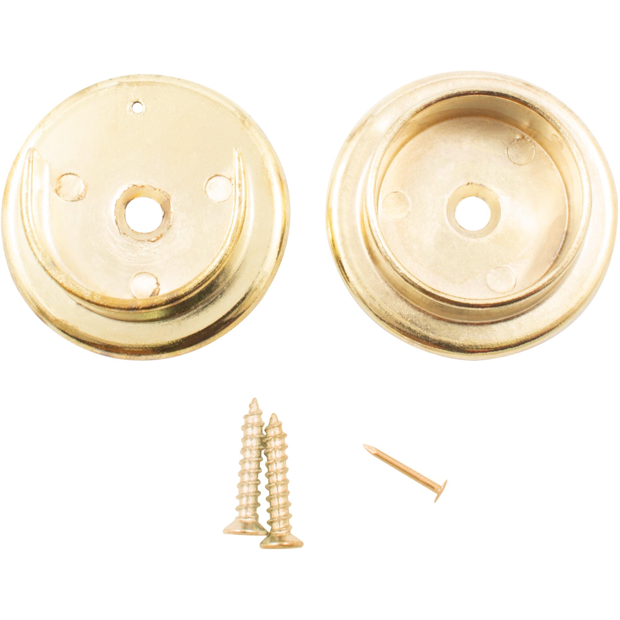 Heavy-Duty Pole Sockets - Polished Brass