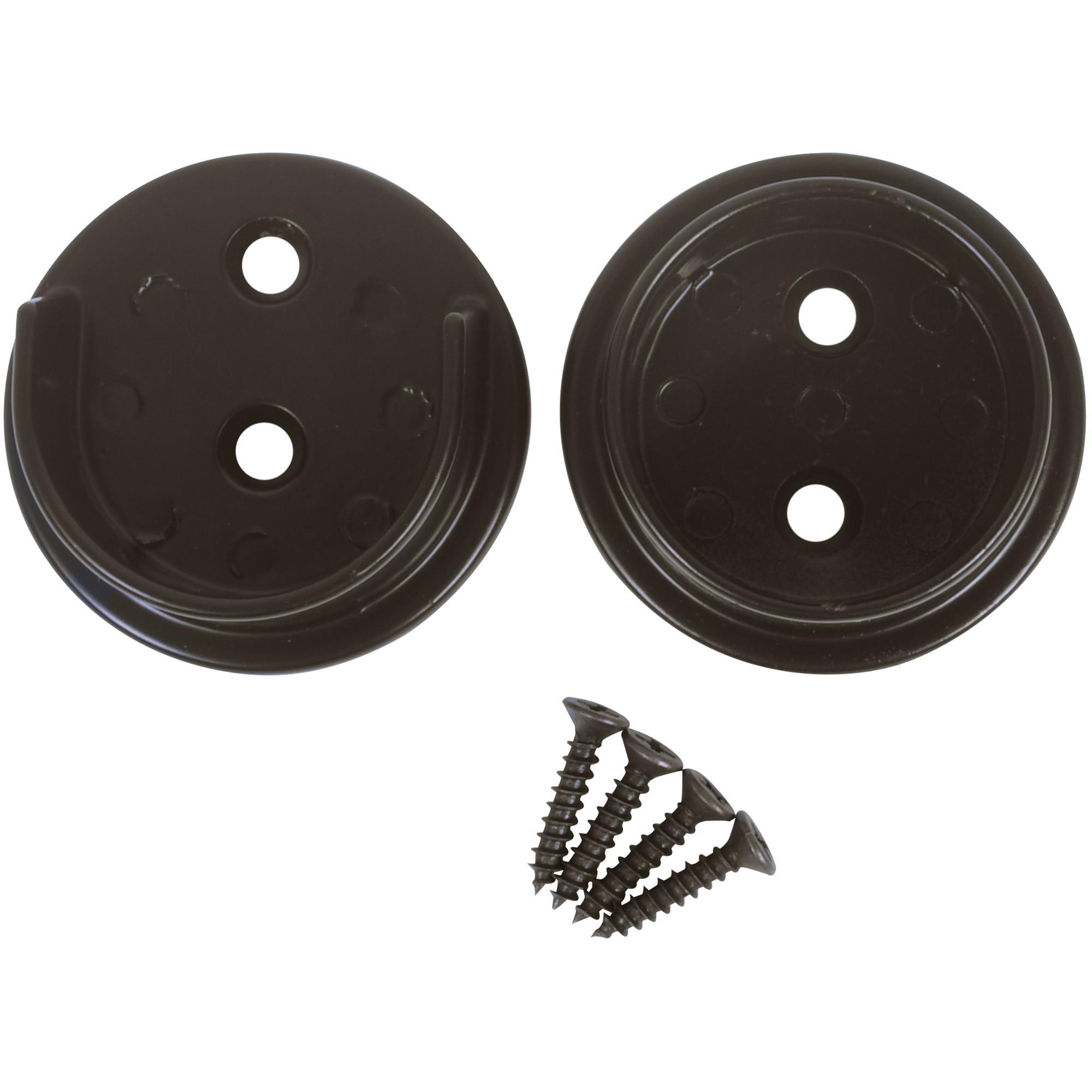 Heavy-Duty Pole Sockets (2-hole) - Dark Bronze