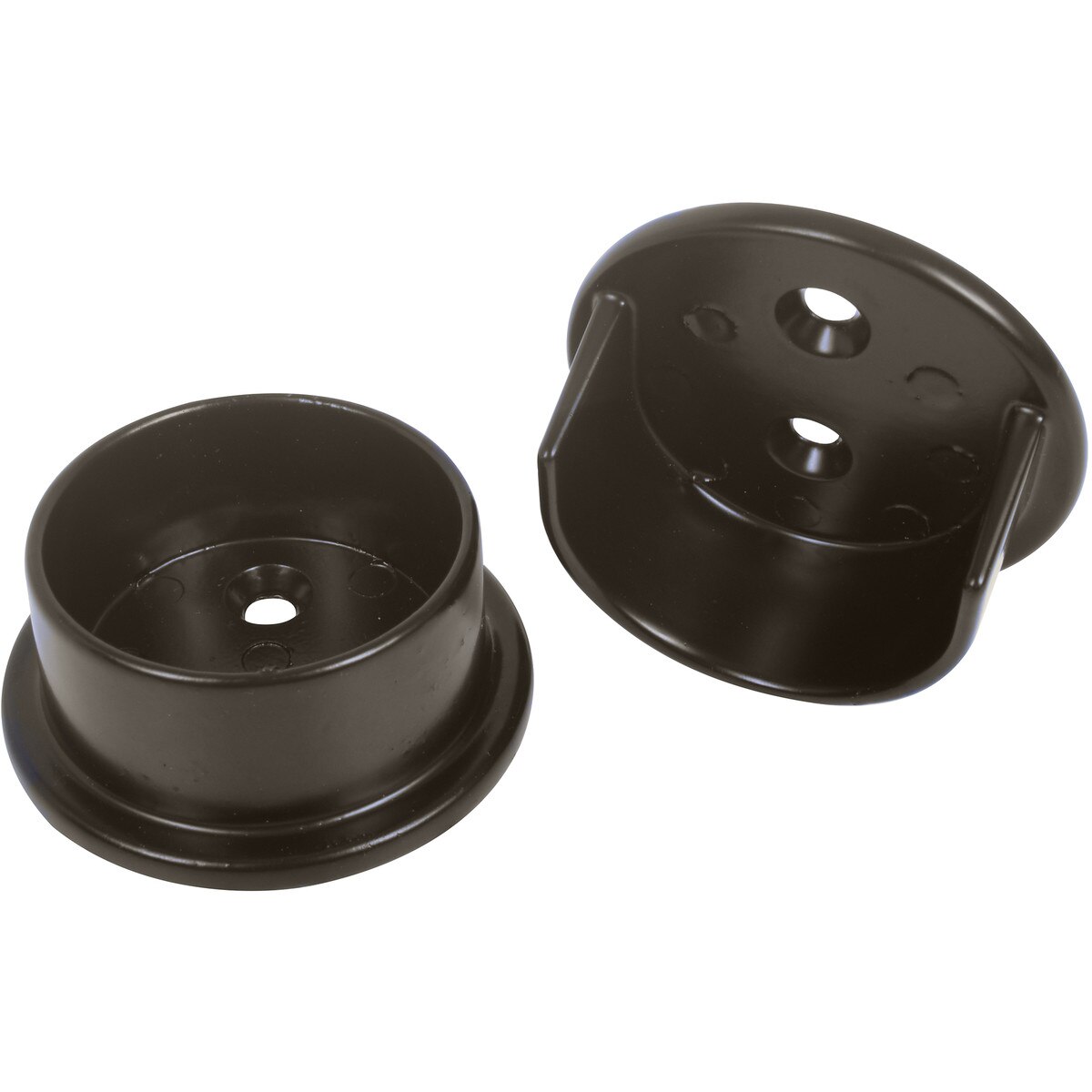 Heavy-Duty Pole Sockets (2-hole) - Dark Bronze