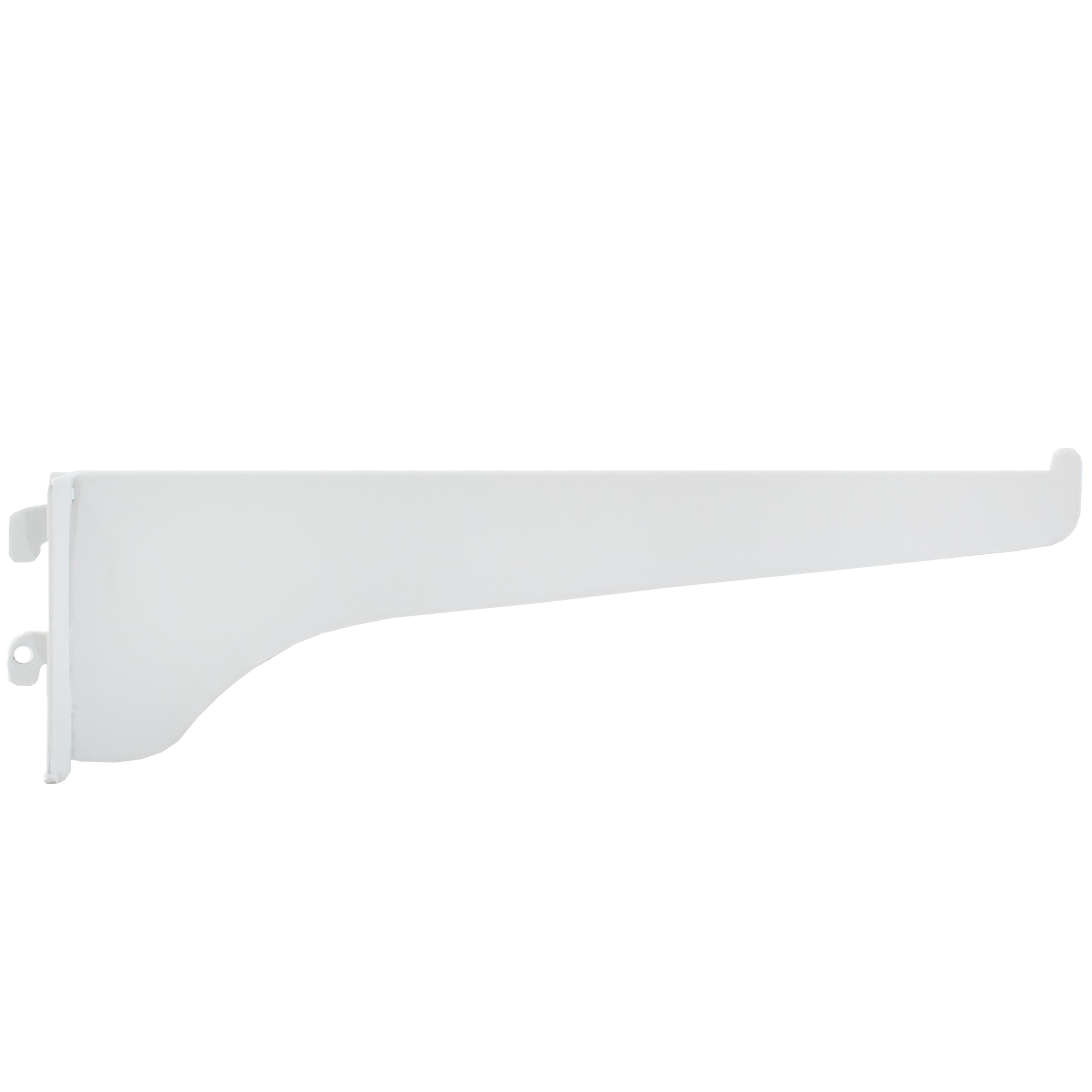 8" Single Track Shelf Bracket - White