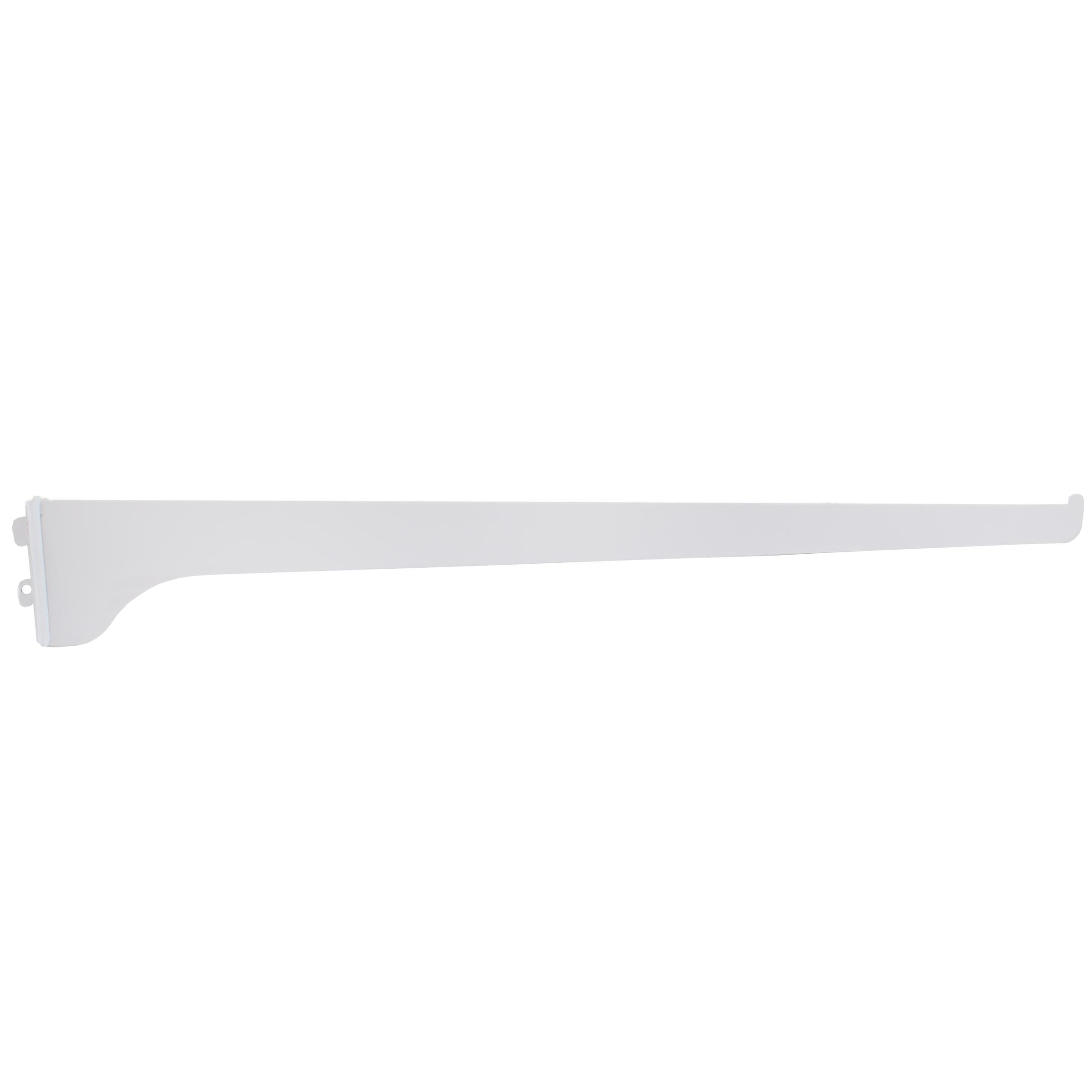 16" Single Track Shelf Bracket - White