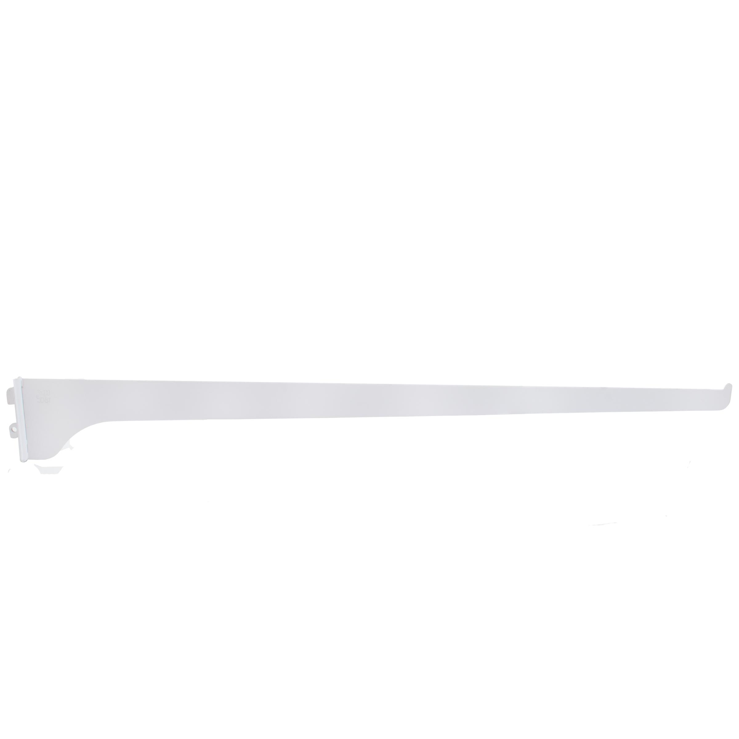 20" Single Track Shelf Bracket - White