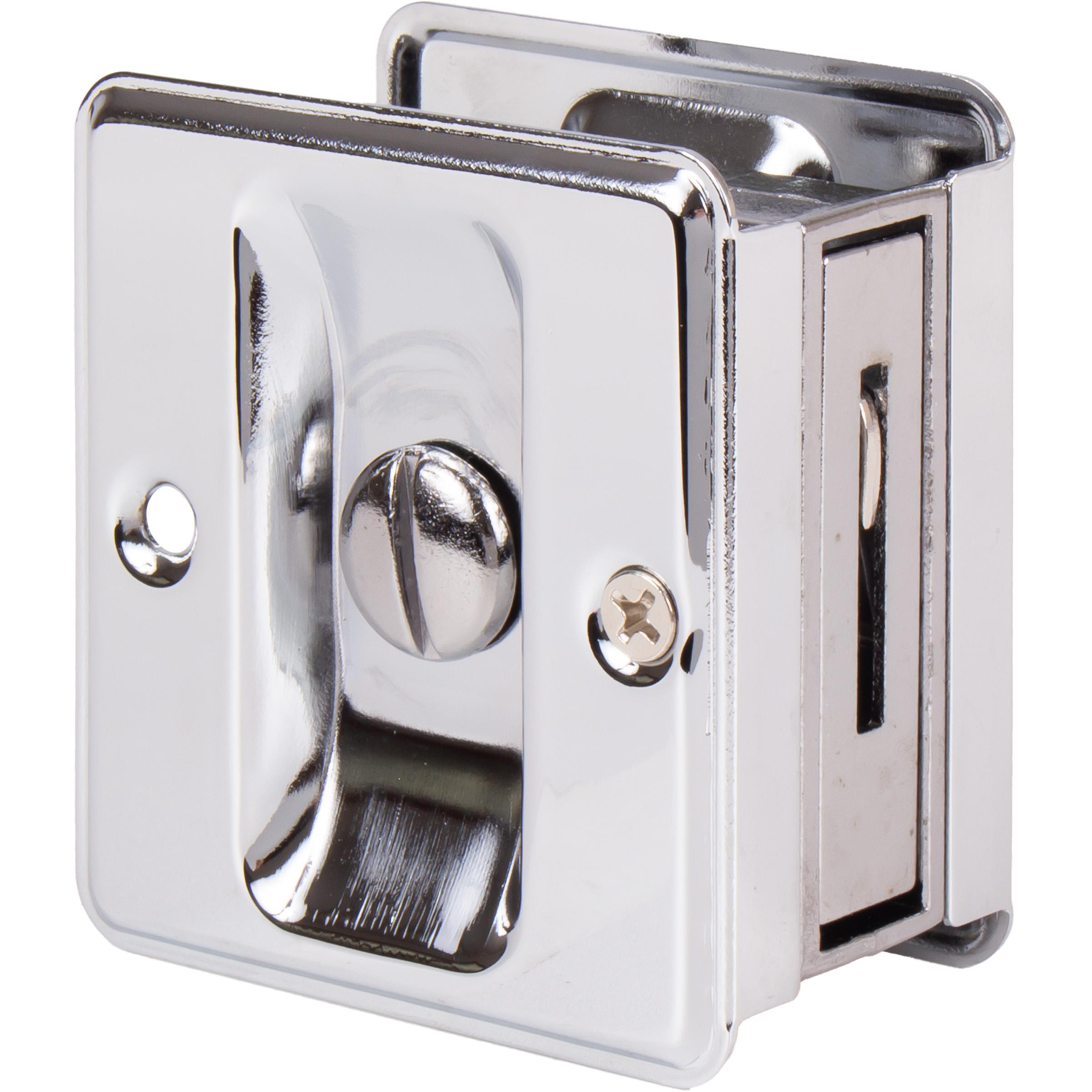 Barn Door Hardware Coinkoly 2 Pack Pocket Door Lock For Bathroom, Matte ...