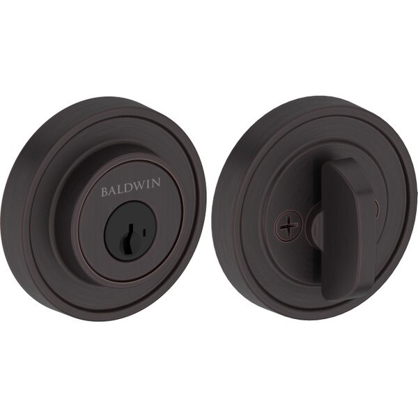 SC.RRD.112.6L.DS.SMC.KD Recessed Round 1-Cyl Deadbolt - Venetian Bronze