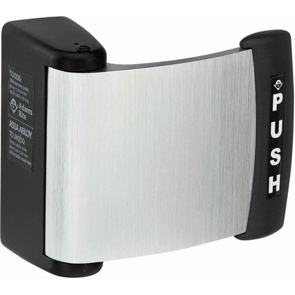 4591-04-00-628 Deadlatch Paddle Push to Right - Satin Aluminum
