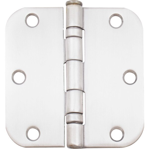 3-1/2" 5/8R Ball Bearing Hinge 100/pk - Satin Stainless Steel