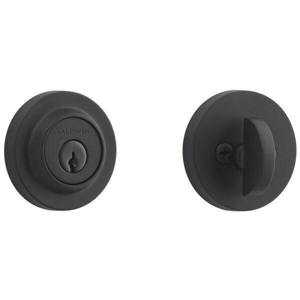 SC.CRD.190.6L.DS Contemporary Round 1-Cyl Deadbolt - Satin Black