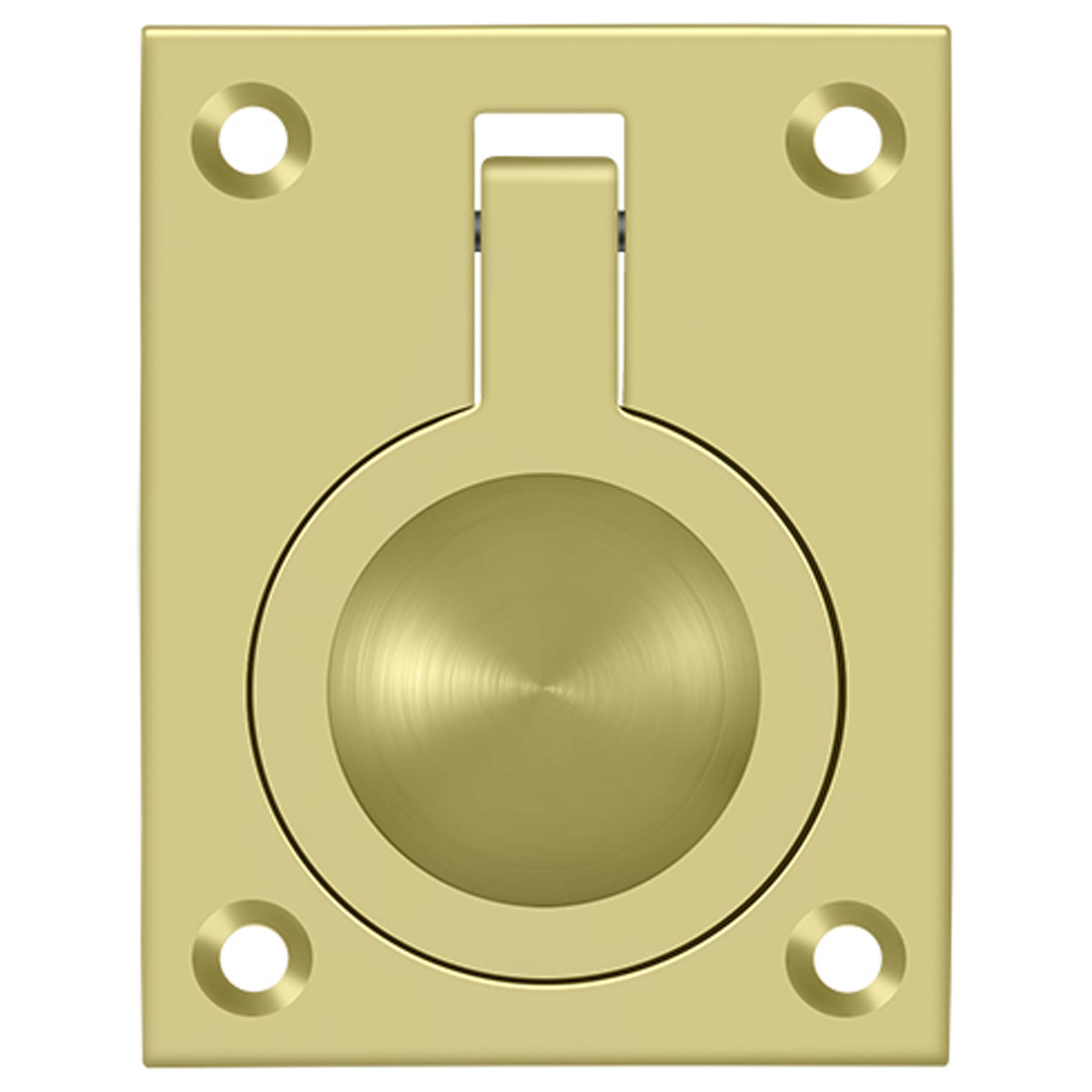 Deltana FRP25 2-1/2" -7/8" Solid Brass Flush Ring Pull FRP25U3 Polished Brass for sale online | eBay