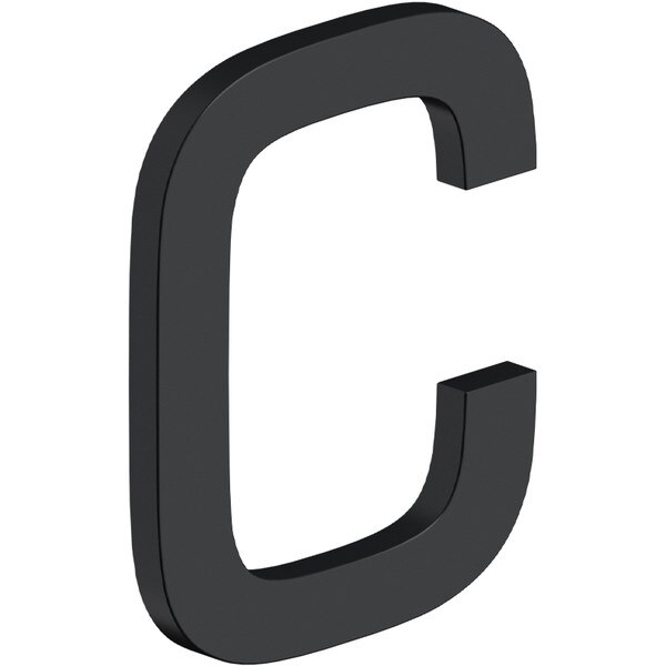 RNE-CU19 4" E Series Letter C with Risers - Matte Black