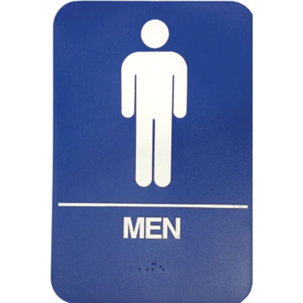 HS 9070 02 Men's Restroom Sign - Blue