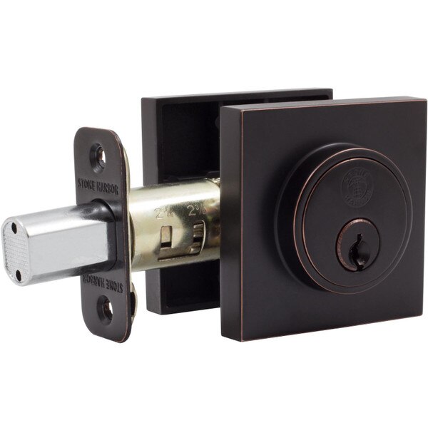 301CS 11P BP 4AL RCS KW K3 Contemporary Square 1-Cyl Deadbolt KW1 ...