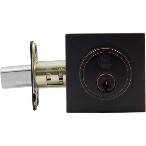 301CS 11P BP 4AL RCS KW K3 Contemporary Square 1-Cyl Deadbolt KW1 ...
