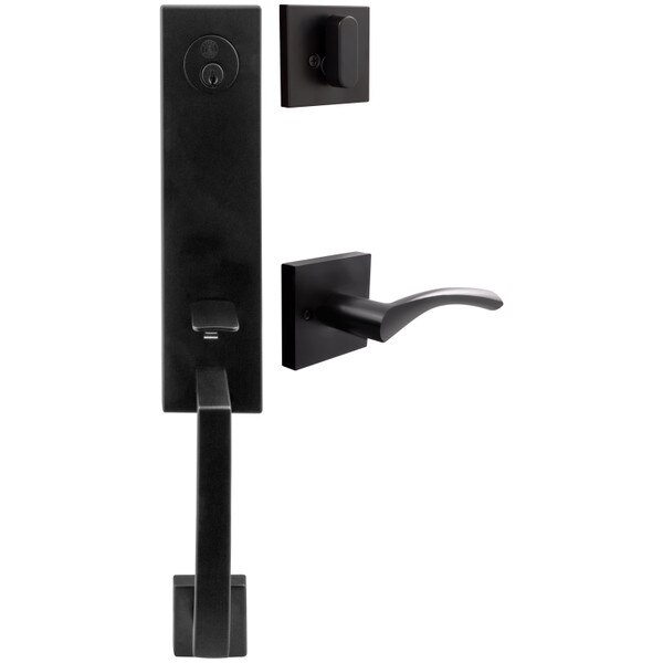 12MU/TR 19 KW KD Munich / Turin Handleset KW1 Keyway - Matte Black