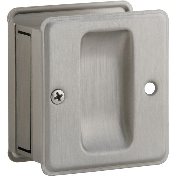 990A15 Pocket Door Lock Passage - Satin Nickel