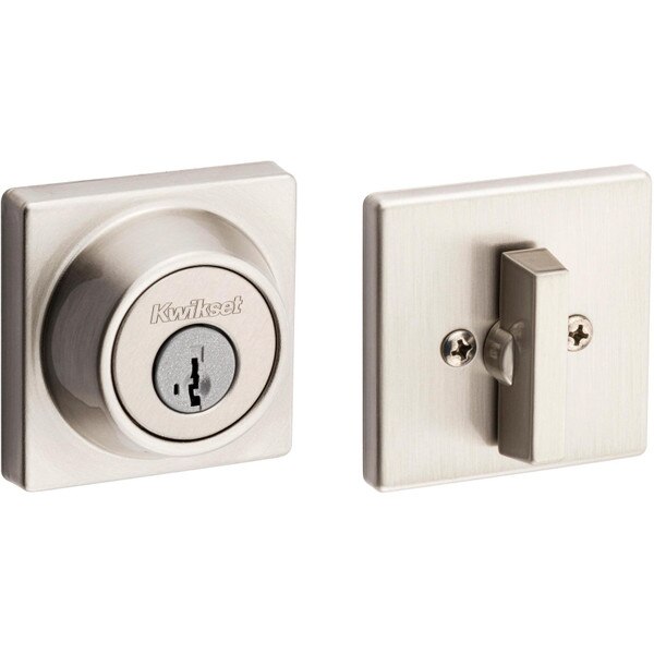 660 SQT 15 SMT RCAL RCS/5303 K3 Contemporary 1-Cyl Deadbolt - Satin Nickel