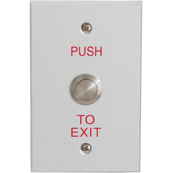 MPB-100 "Push to Exit" plate with metal button SPDT switch included