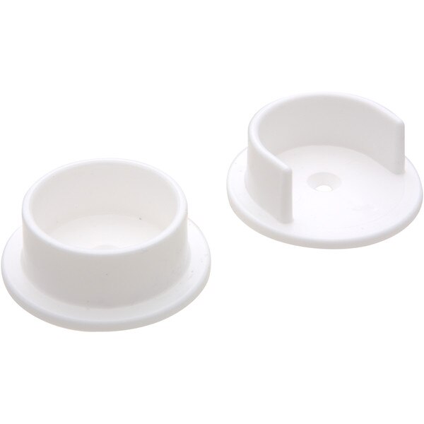 V107 1-3/8” Pole Socket Set - White Plastic
