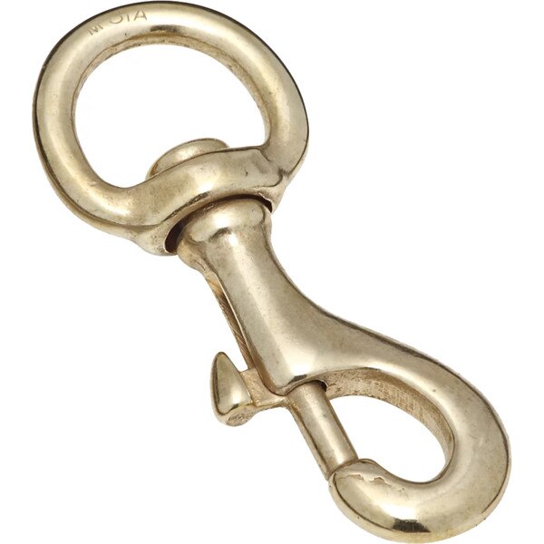 3172BC 13/16" x 3-1/4" Bolt Snap, Round Swivel - Bronze