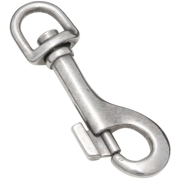 3159BC 1/2" x 3" Bolt Snap, Round Swivel - Stainless Steel
