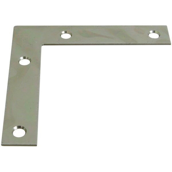 117BC 4" X 3/4" Flat Corner Brace - Zinc Plated