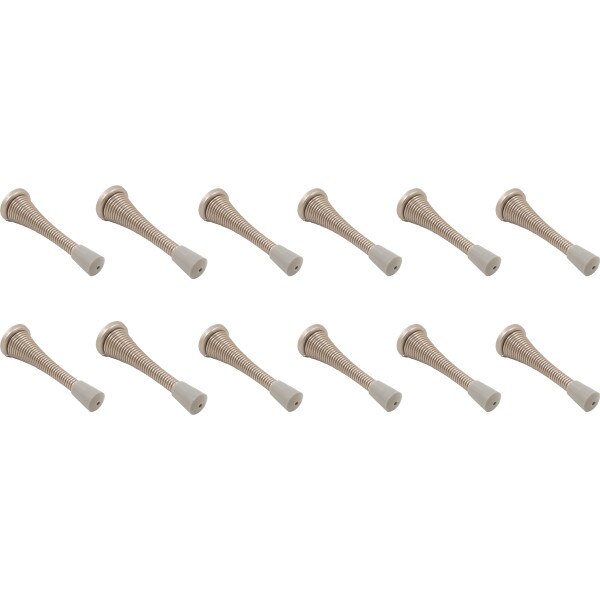 Heavy Duty 3" Spring Stop 12/pk - Satin Nickel