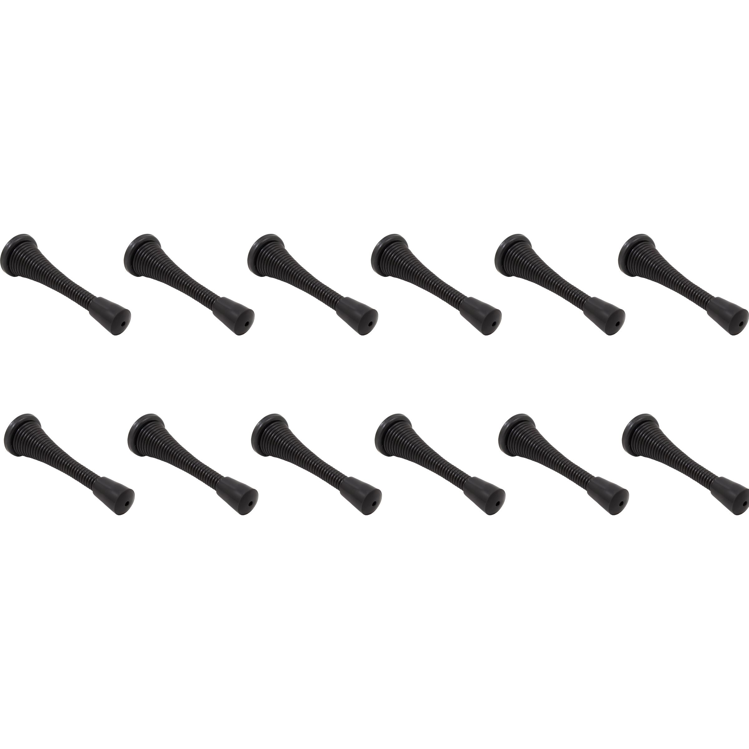 Heavy Duty 3" Spring Stop 12/pk - Matte Black