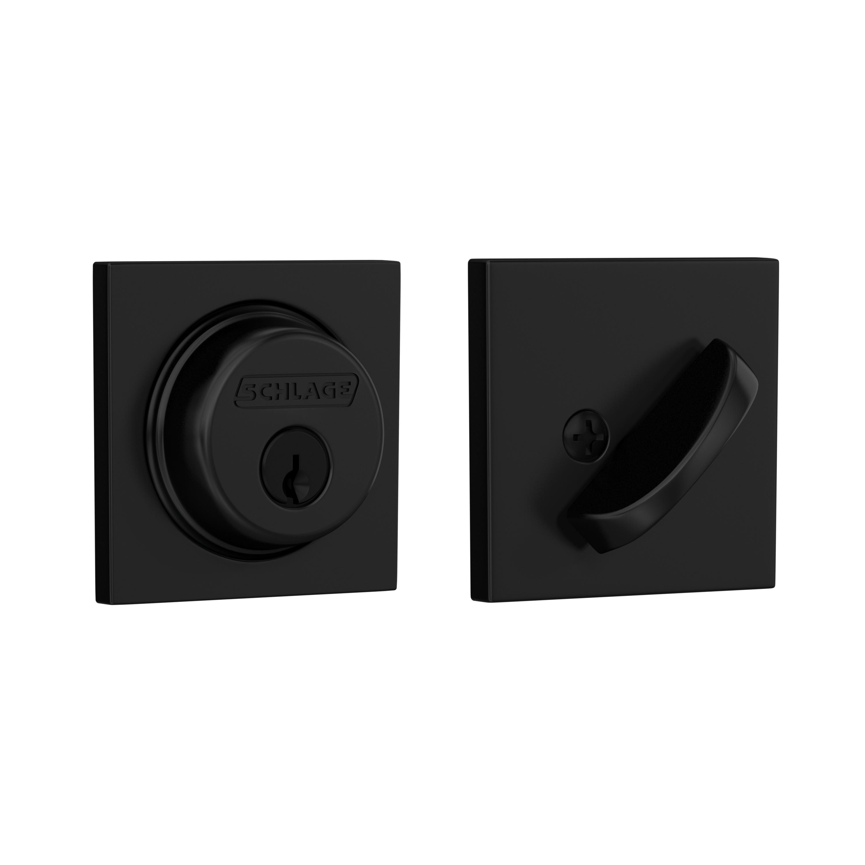 B60NCOL622 12-287 10-116 K4 Collins 1-Cyl Deadbolt - Matte Black