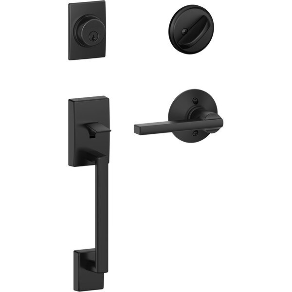 F60GCEN622LAT Century Handleset with Latitude - Matte Black