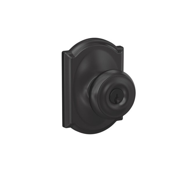 F51AGEO622CAM 16-211 10-063 K4 Georgian / Camelot Entry - Matte Black