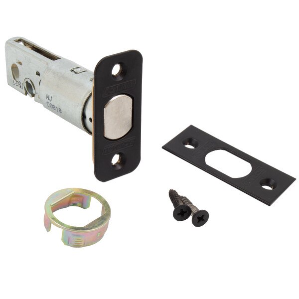 12-287 622 F Series Triple Option Latch for 1-Cyl Deadbolt - Matte Black