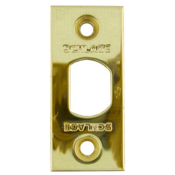 F206-476 519(605) Interior Square Latch Face - Bright Brass